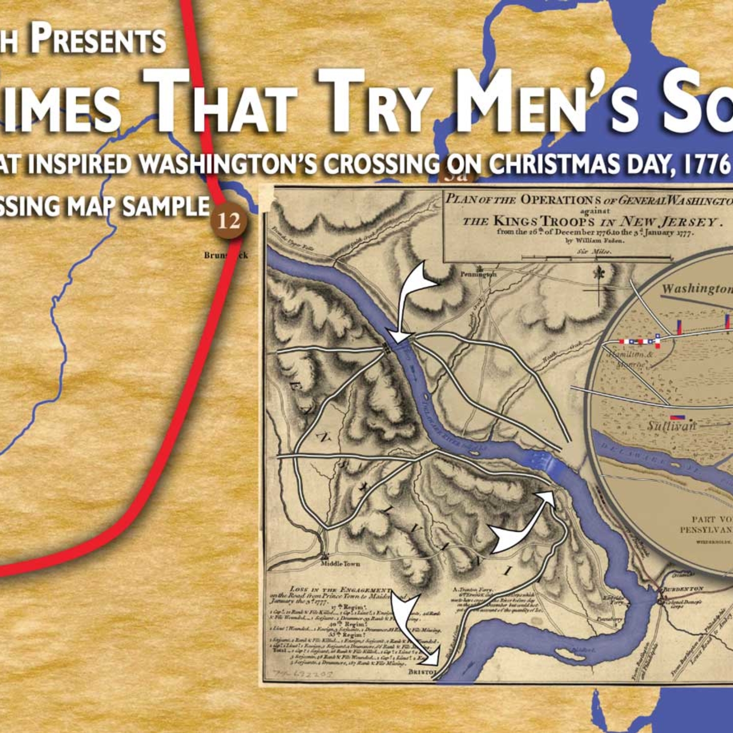 Washington’s Crossing Map - The Founders Tradin Post