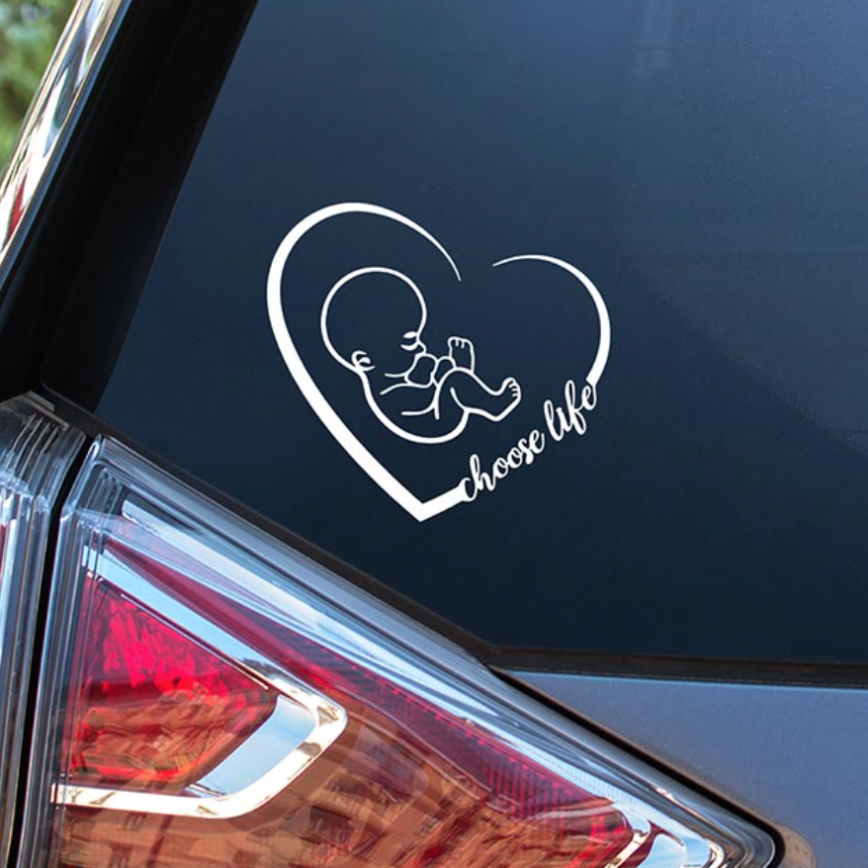 Choose Life Car Decal - The Founders Tradin Post
