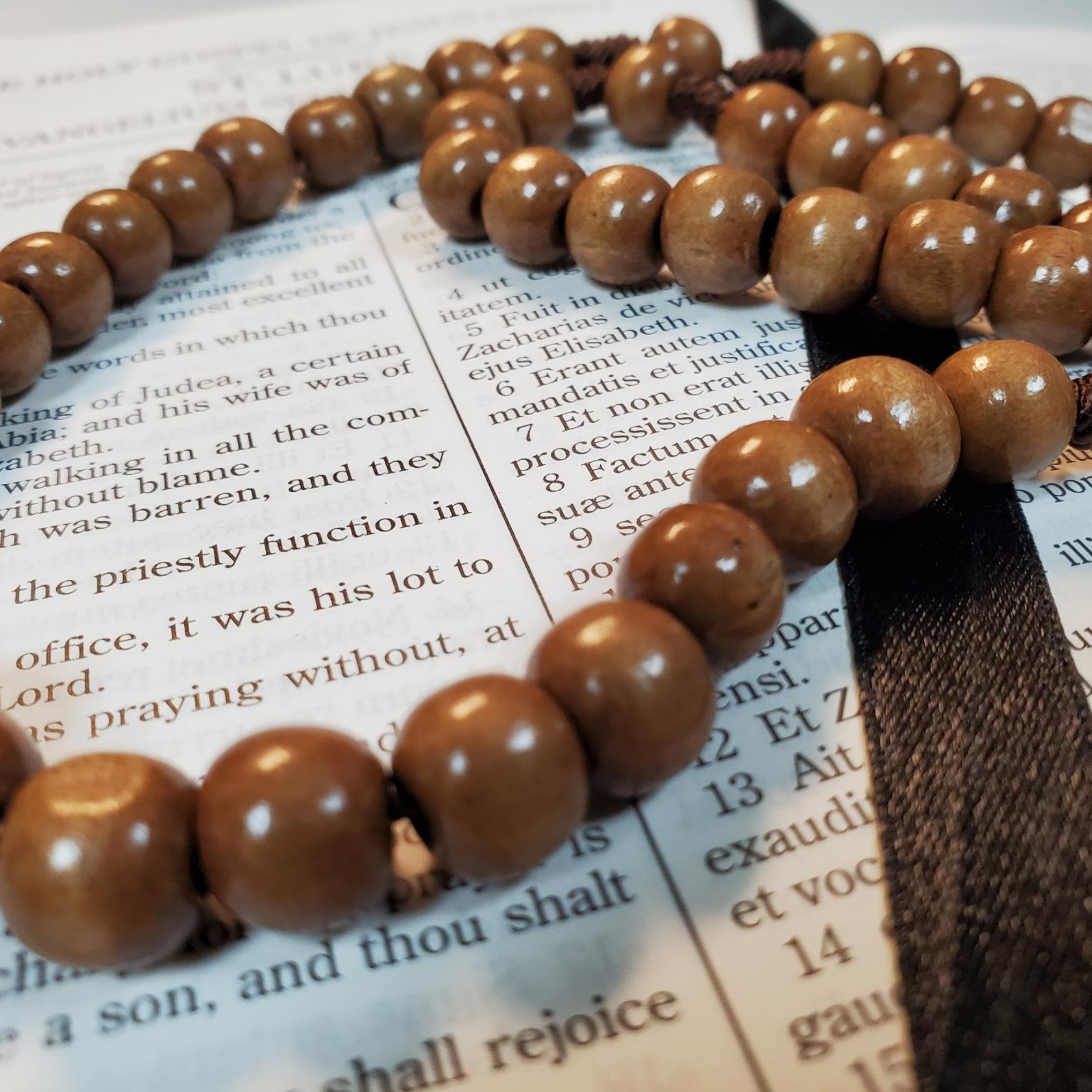 Wooden Holy Trinity Rosary - The Founders Tradin Post