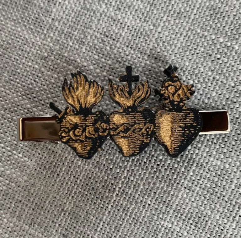 Hearts of the Holy Family Tie Clip - The Founders Tradin Post