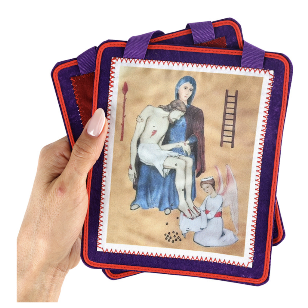 Benediction and Protection Purple Wall Scapular - The Founders Tradin Post