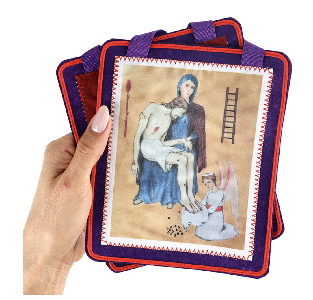Benediction and Protection Purple Wall Scapular - The Founders Tradin Post